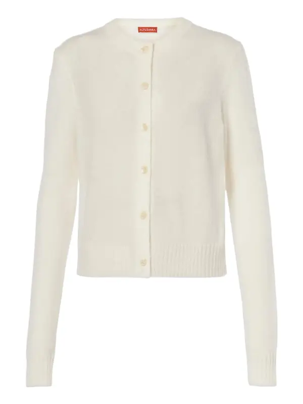 Altuzarra Thea Wool And Alpaca-blend Cardigan - White