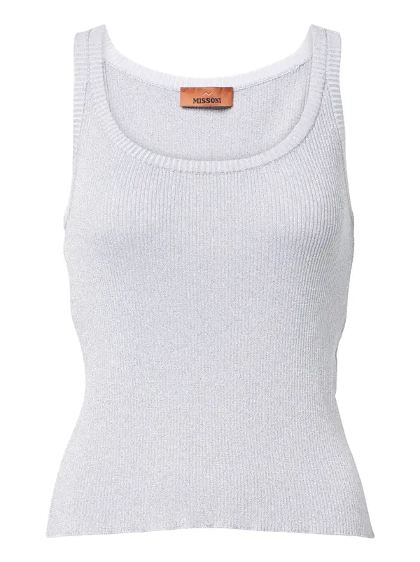 Missoni Lamé Tank Top - Silver