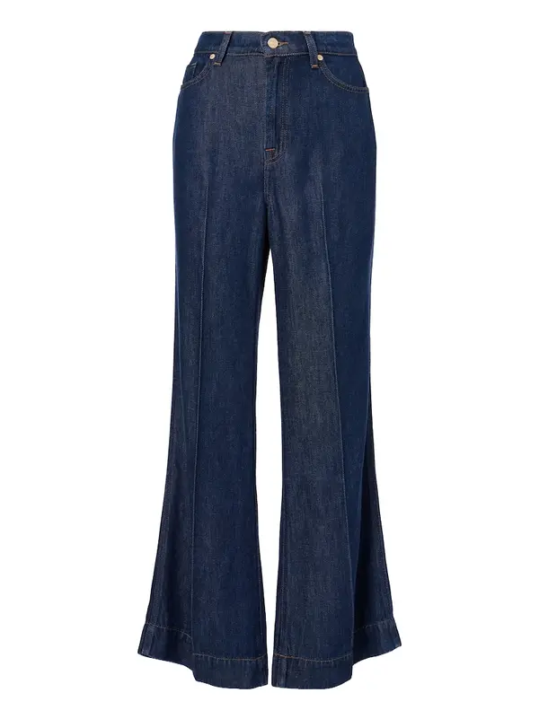7 For All Mankind High-rise Flared Jeans - Blue