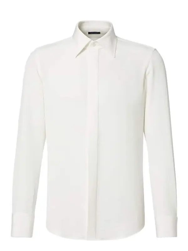 Thom Sweeney Silk Shirt - White