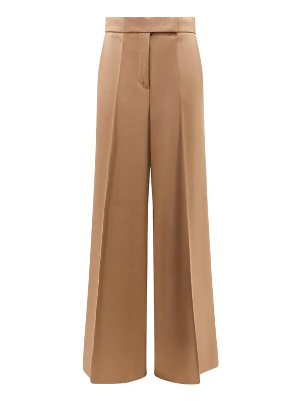 Max Mara Ninfa Virgin Wool Trouser - Brown