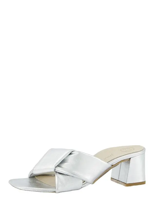 Paul Green Yasmin Slide Sandals - Alu Nappa Metallic