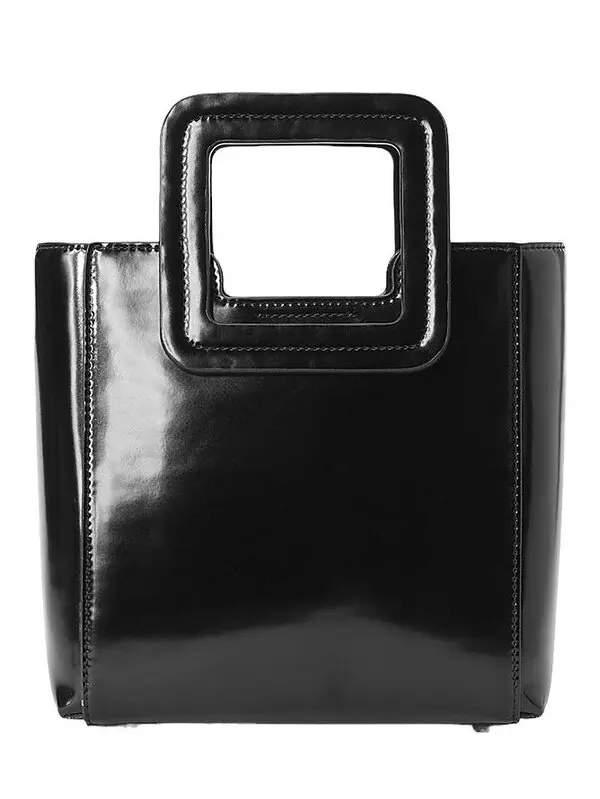 Staud Mini Shirley Leather Handbag - Black