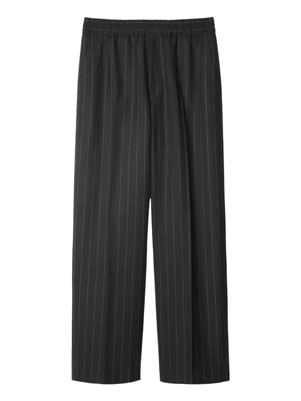 Burberry Wool Tailored Trousers - Grey