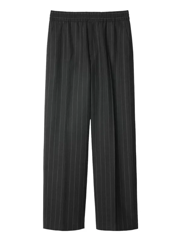 Burberry Wool Tailored Trousers - Grey