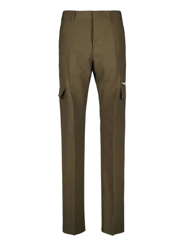 Givenchy Virgin Wool Cargo Trousers - Green
