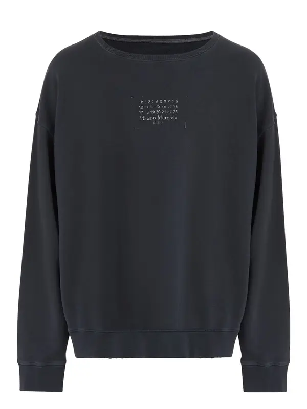 MAISON MARGIELA Numbers Motif Sweater - Black