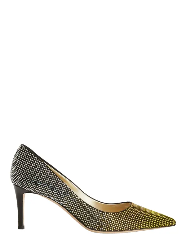 GIUSEPPE ZANOTTI 70mm Celie Crystal Pumps - Black