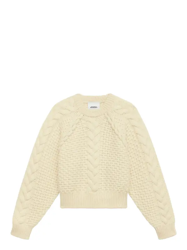 Isabel Marant Obrero Chunky-knit Jumper - Neutrals