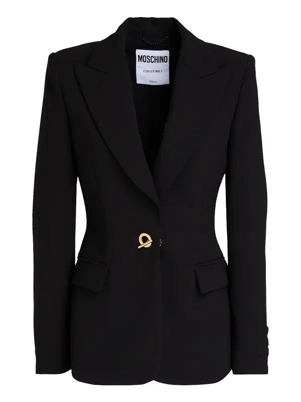 Moschino Crepe Blazer - Black