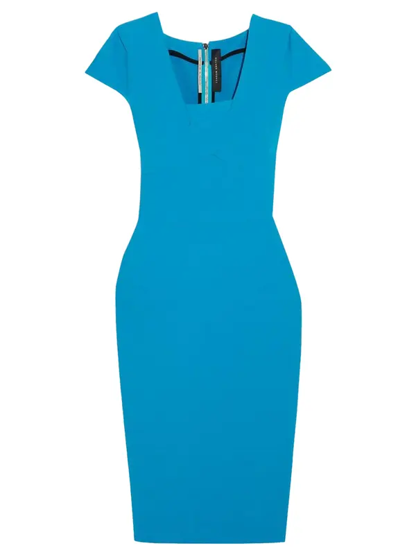 Roland Mouret Whistler Stretch-crepe Dress - Azure