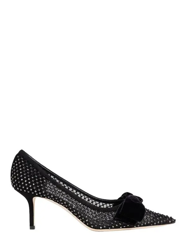 JIMMY CHOO Love 65 Crystal-embellished Pumps - Black