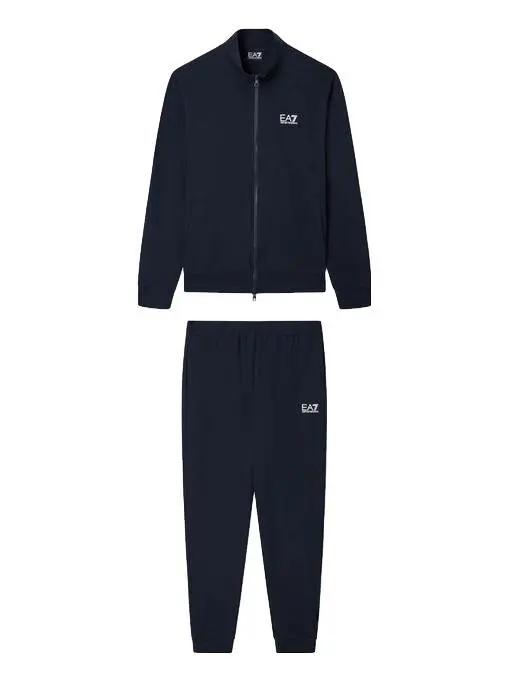 Emporio Armani Core Identity Cotton Tracksuit - Blue