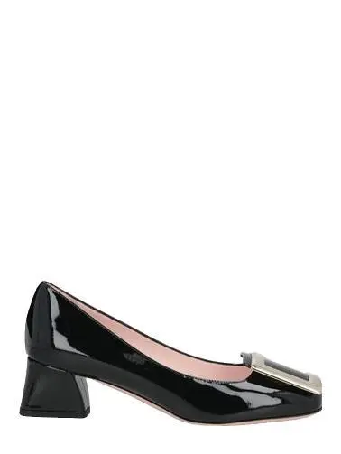 ROGER VIVIER Patent Leather Buckled Pumps - Black