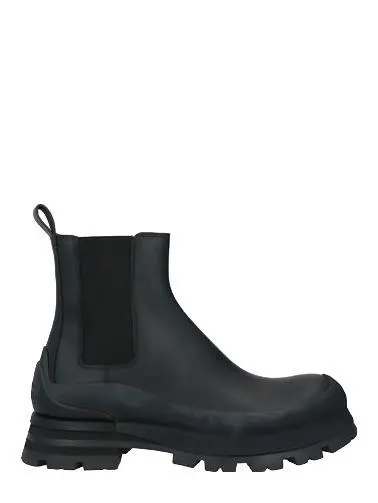 Alexander McQueen Leather Chelsea Boots - Black