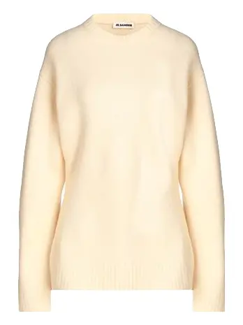 JIL SANDER Crewneck Wool Sweater - White