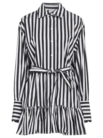 Patou Mini Shirt Dress - Black