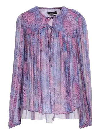 Isabel Marant Embellished Chiffon Top - Purple