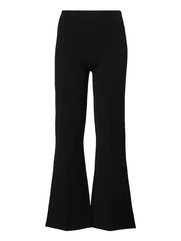 Veronica Beard High-rise Flared Trousers - Black