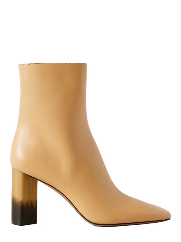Chloé Georgia Leather Ankle Boots - Neutrals
