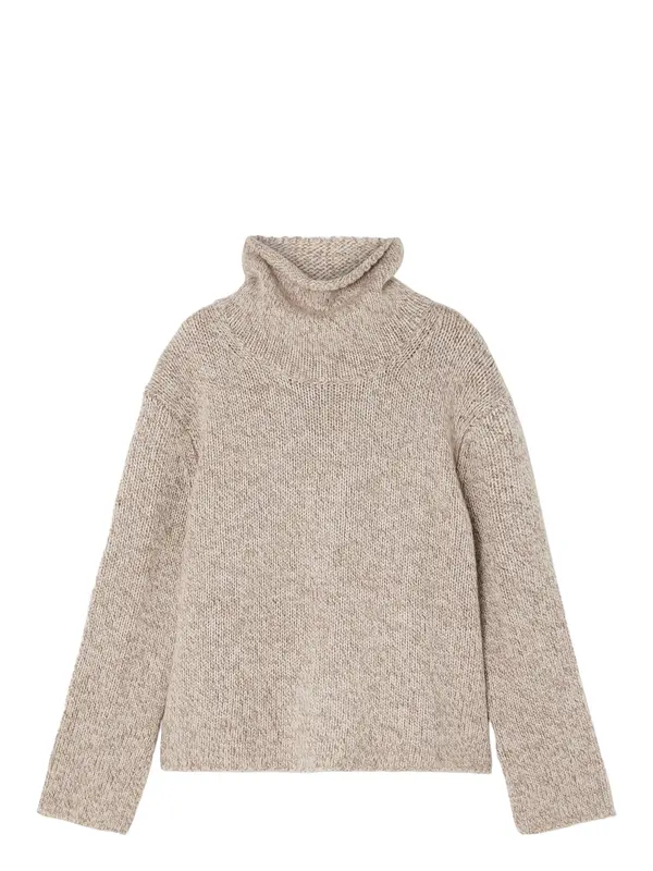 JAMES PERSE Recycled-cashmere Turtleneck Sweater - Neutrals