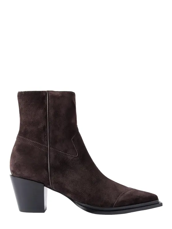 JIMMY CHOO Cece 60 Suede Ankle Boots - Brown