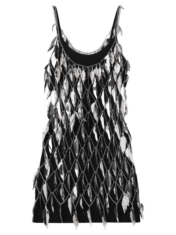 Rabanne Chainmail Mini Dress - Silver