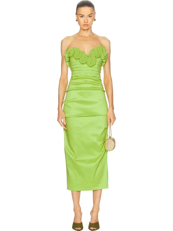 Rachel Gilbert Ren Dress - Lime