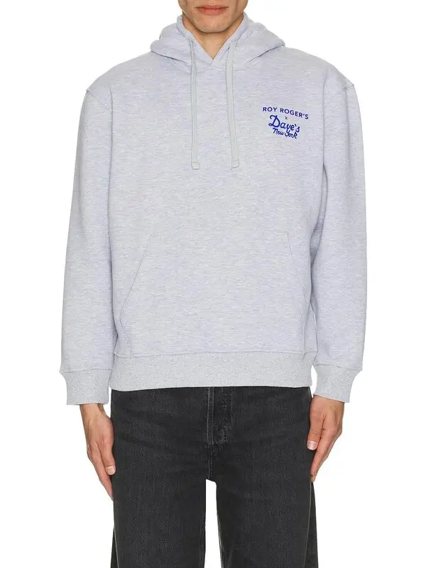 ROY ROGER'S X DAVE'S NEW YORK Hoodie - Grey Melange