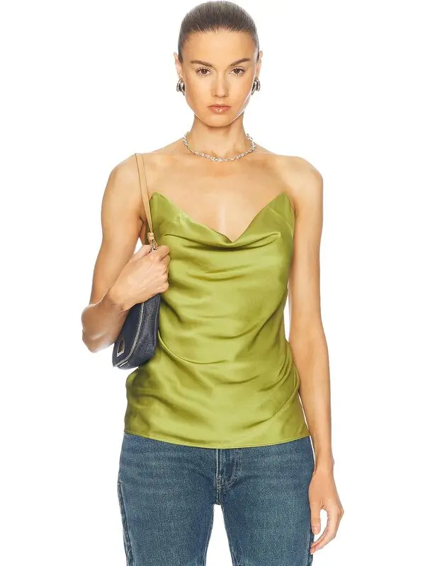 Y/project Invisible Strap Tank Top - Evergreen Green