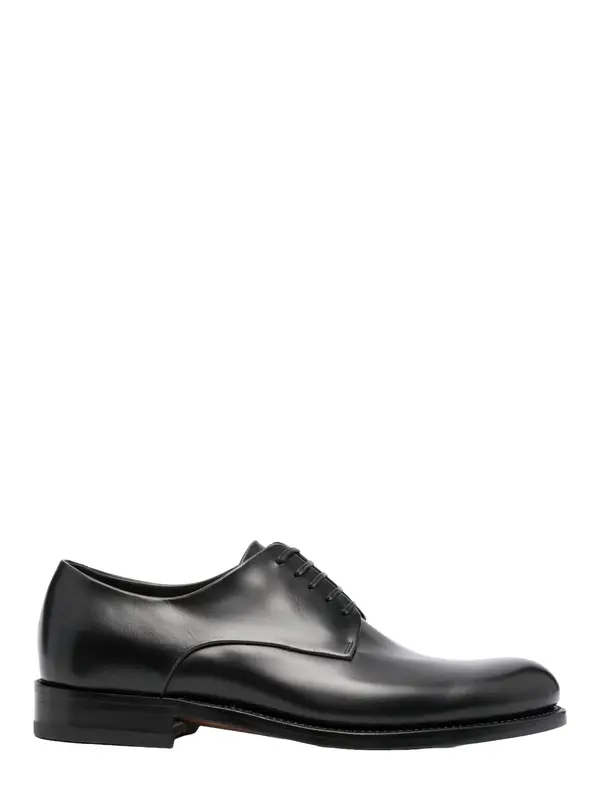 FERRAGAMO Leather Oxford Shoes - Black