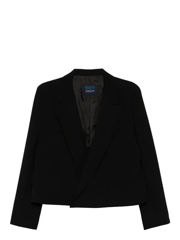 Yohji Yamamoto Cropped Blazer - Black