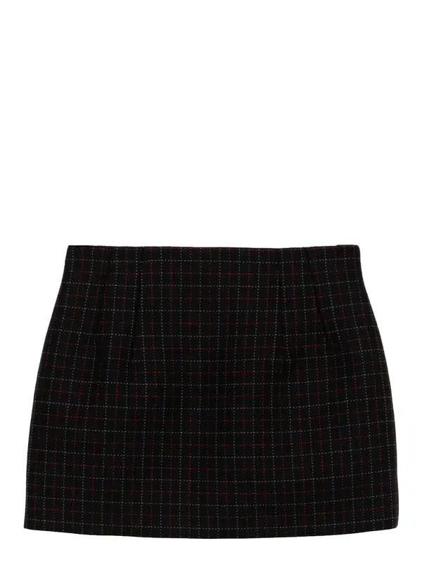 Wardrobe.NYC Contour Mini Skirt - Black