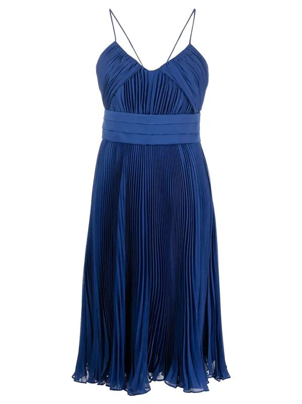 Max Mara Draped Midi Dress - Blue