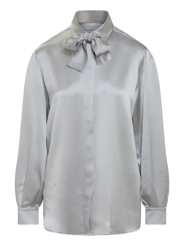 Alberta Ferretti Bow-detailing Shirt - Grey