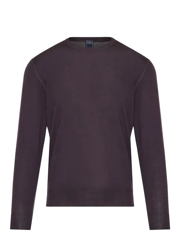 Fedeli Crew-neck Sweater - Purple