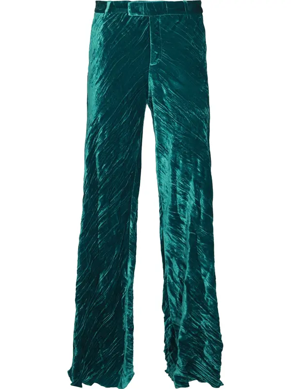Etro Velvet Trousers - Green