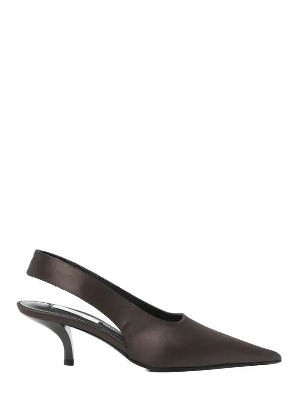TOTEME 55mm Classic Satin Pumps - Brown