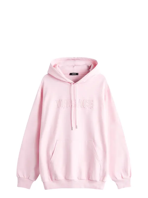 Versace Logo Hoodie - Pastel Pink