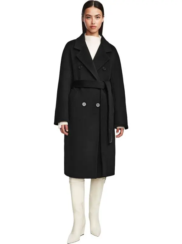 Rudsak Kourt W Wool & Cashmere Coat - Black