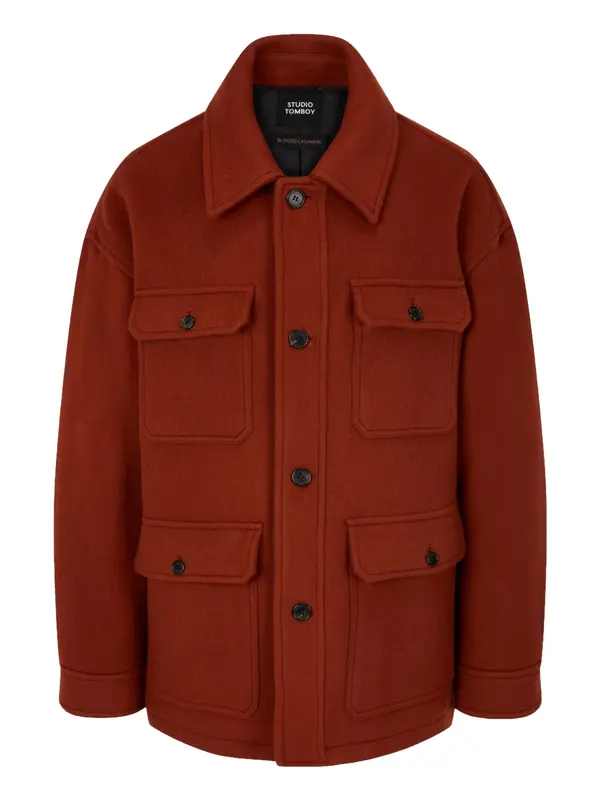 STUDIO TOMBOY Wool Worker Jacket - Orange