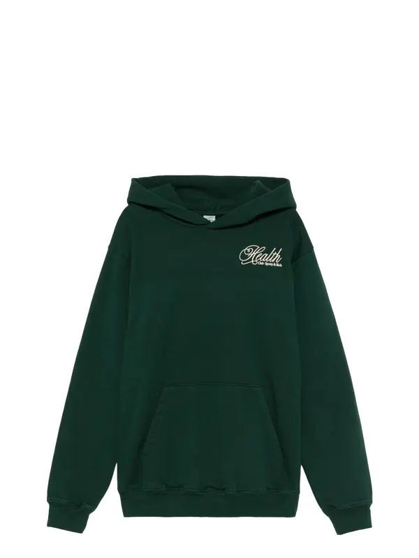 SPORTY & RICH Health Script Hoodie - Green