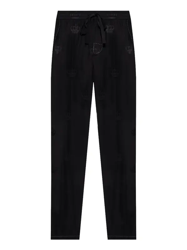 Dolce & Gabbana Drawstring Trousers - Black