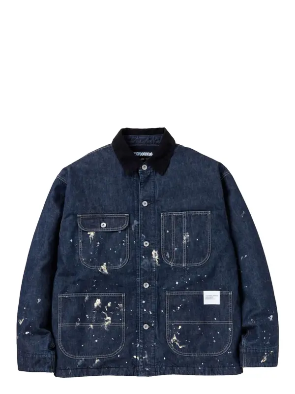 NEIGHBORHOOD Corduroy-collar Jacket - Blue