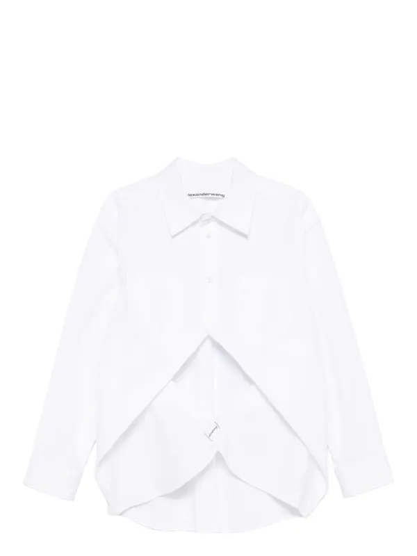 Alexander Wang Exaggerated Split Front Shirt - White