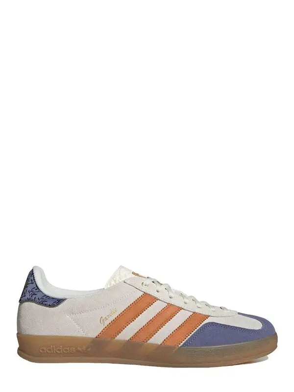Adidas Gazelle Indoor Sneakers - Cream White/blue Vine/orange