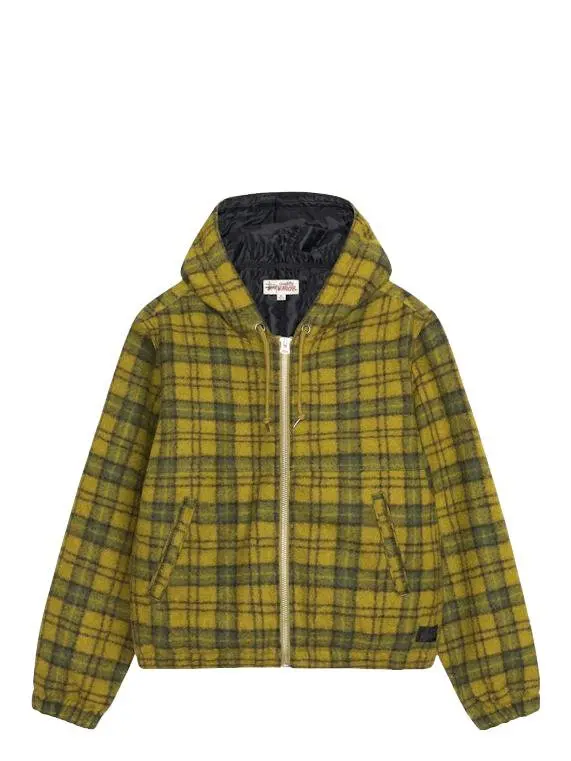 StÜssy Wool Plaid Work Jacket - Green