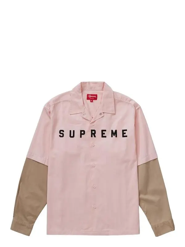 Supreme 2tone Work Shirt - Pink