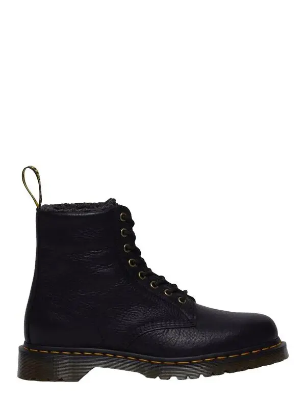 Dr. Martens 1460 Faux Fur Lined Boots - Black/grizzly