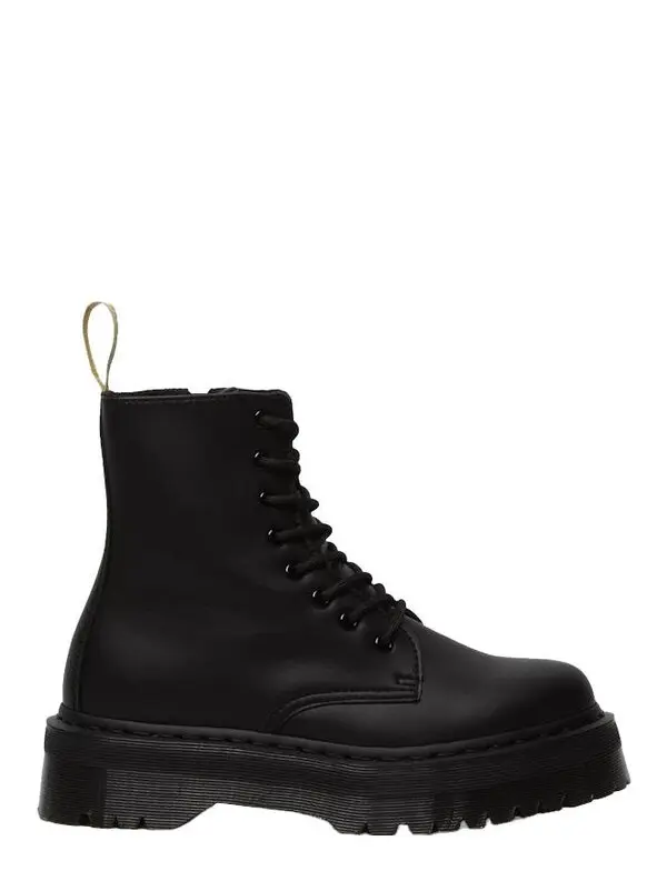 Dr. Martens Vegan Jadon Ii Mono Platform Boots - Black/felix Rub Off